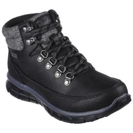 Skechers Damen Winterboots "SYNERGY-COOL SEEKER", Gr. 35, schwarz, Textil, unifarben mit Farbeinsatz, Schuhe, Trekkingschuh, Winterstiefel mit