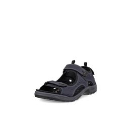 Outdoorsandale Ecco "OFFROAD ANDES II M", Herren, Gr. 41, marine, Nubukleder, Textil, Schuhe Outdoorsandale, Trekkingsandale, Sommerschuh mit rutschhemmender Laufsohle