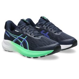 Laufschuh asics "GT-1000 14 GS", Kinder, Gr. 37,5, blau (midnight, vital gr&uuml;n), Synthetik, Schuhe Laufschuh, f&uuml;r Kinder & Jugendliche