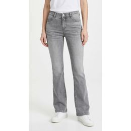 MAC Damen Bootcut-Jeans "Dream-Boot"mid grau authentic wash, Gr. 38, Denim/Jeans, Obermaterial: 92% Baumwolle, 5% Elastomultiester, 3% Elasthan,