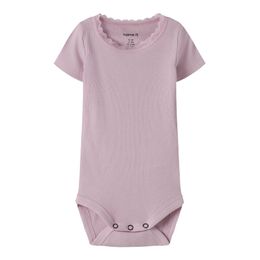 name it Jungen Kurzarmbody "NBFKAB SS BODY NOOS", Gr. 68fragrant lila, Rippware, Obermaterial: 57% Baumwolle, 38% Modal, 5% Elasthan, unifarben,