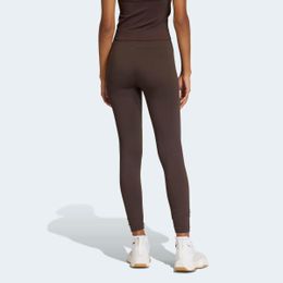 Damen Trainingstights "WE KNIT 1/1 L", braun, Gr. XL, adidas Performance, Obermaterial: 72% Polyamid, 22% Polyester, 6% Elasthan, Hosen, mit