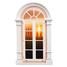Bilderwelten Wandtattoo Fenster Mediterran Morgend&auml;mmerung Toskana