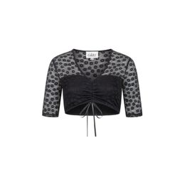 N&uuml;bler Dirndlbluse N&Uuml;BLER "Dirndlbluse kurzarm Moni", Damen, Gr. 40, schwarz, Obermaterial: 85% Polyamid PA. 15% Elasthan EL., Blusen Dirndlbluse