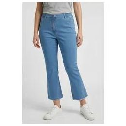 7/8-Jeans KjBRAND "KJBBetty Cropped", Damen, Gr. 54, N-Gr, denim bleached, Denim/Jeans, Obermaterial: 71% Baumwolle, 25% Polyester, 4% Elasthan, bequem 7/8-L&auml;nge, Jeans, Hochelastisches Material, beh&auml;lt die sch&ouml;ne Form ohne auszubeulen