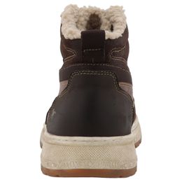 Mustang Shoes Herren Winterboots "Puno", Gr. 47, braun, Lederimitat, Textil, Basic, Schuhe, High Top Sneaker, Schn&uuml;rboots mit Warmfutter