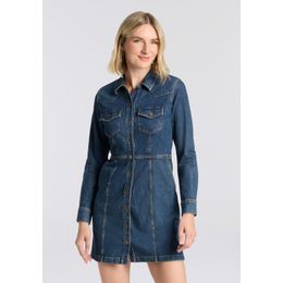 Levi's LEVI'S Damen Jeanskleid "FLYNN WESTERN COR"there we go, Gr. S, Denim/Jeans, Obermaterial: 99% Baumwolle, 1% Elasthan, Kleider, Western-Style