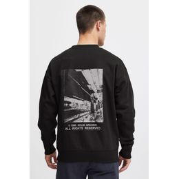 !Solid SOLID Herren Longpullover "Sweatshirt SDHannes", schwarz, Gr. XL, Obermaterial: 60% Baumwolle CO. 40% Polyester PES., Sweatshirts