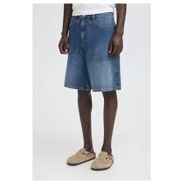 Jeansshorts Blend "BHBaggy", Herren, Gr. L, US-Gr&ouml;&szlig;en, denim middle blau, Denim/Jeans, 100% Baumwolle, unifarben, oversize normal, Jeans Jeansshorts, L&auml;ssige Jeansshorts mit gro&szlig;en Eingrifftaschen