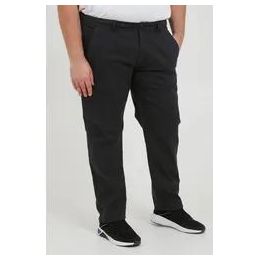 Chinohose Blend "BHTromp Big & Tall", Damen, Gr. 48, L&auml;nge 32, schwarz, Web, 98% Baumwolle, 2% Elasthan, unifarben, regular fit lang, Hosen Chinohose, Stoffhose mit normalem Bund und elastischen B&uuml;bdchen - Regular Fit