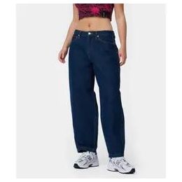 Stoffhose Santa Cruz "CLASSIC BARREL PANT", Damen, Gr. M (10), N-Gr, schwarz denim, Obermaterial: 94% Baumwolle, 6% Polyester, Hosen Stoffhose, aus Baumwolle und Polyester, f&uuml;r sportliche Aktivit&auml;ten