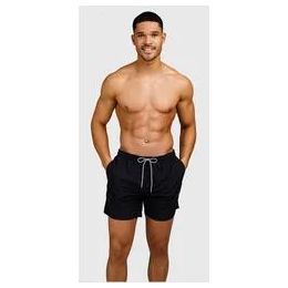 Badeshorts Brunotti "HESTER MEN SWIM SHORTS", Herren, Gr. S, N-Gr, schwarz, Obermaterial: 100% Polyester. Futter: 100% Polyester, Badehosen Badeshorts, mit Taschen, sportliche Schnittform, schnelltrocknendes Material