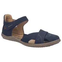 Sandale Josef Seibel "Caitlyn 05, ocean", Damen, Gr. 41, blau (ocean), Obermaterial: 100% Rindsleder Leather cow., Schuhe Sandale