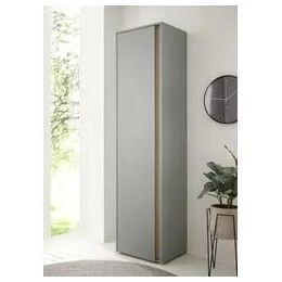 Garderobenschrank Home Affaire "GiRON/CiTY, moderner Schrank, Schuhschrank mit Stauraum", gr&uuml;n (gr&uuml;n aloe), B:50cm H:200cm T:40cm, FSC-zertifizierter Holzwerkstoff, Schr&auml;nke, Garderobenschrank, 9 Einlegeb&ouml;den, 10 F&auml;cher, T&uuml;r beidseitig montierbar, 50 cm breit