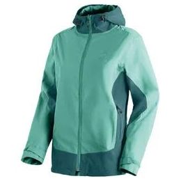 Regenjacke Maier Sports "Brocken W", Damen, Gr. 38, seegr&uuml;n, 100% Polyester, Jacken Regenjacke, Damen Jacke wasserdicht, moderner Windbreaker, Outdoorjacke, Reg. Fit