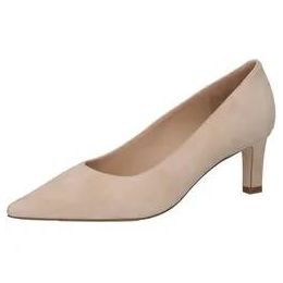 Pumps Peter Kaiser "Peter Kaiser Pumps Veloursleder", Damen, Gr. 37, sand, Veloursleder, Schuhe Pumps