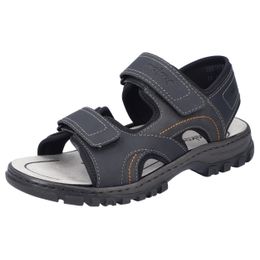 Trekkingsandale Rieker, Damen, Gr. 40, schwarz, Lederimitat, Textil, Schuhe, Sommerschuh, Outdoorsandale, Freizeitsandale, mit Profilsohle
