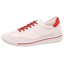 Sneaker Legero "Legero Sneaker Glattleder", Herren, Gr. 38, beige, sanftes wei&szlig;, Glattleder, Schuhe Sneaker