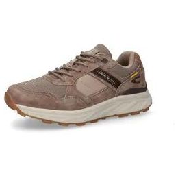 Sneaker Camel Active, Herren, Gr. 45, hellbraun, Leder, Textil, Schuhe Sneaker, Schn&uuml;rschuh, Freizeitschuh, Halbschuh mit sportiver Laufsohle