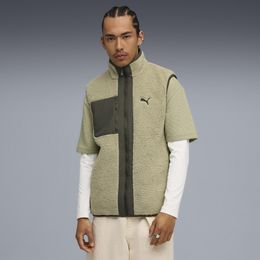 Puma Herren Funktionsweste "Hybrid Sherpa Wendbare Weste Herren", gr&uuml;n, Gr. S, Innenmaterial: 100% Polyester. Au&szlig;enseite: 100% Polyester.