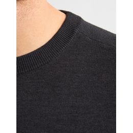 Herren Rundhalspullover, schwarz, Gr. XL, PETROL INDUSTRIES, Strick, Obermaterial: 50% Baumwolle, 50% Polyacryl, Pullover, Materialmix mit