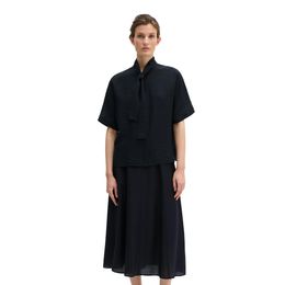 Marc O'Polo MARC O'POLO Damen Kurzarmbluse "aus Viskose-Mix", schwarz, Gr. 32, unifarben, Obermaterial: 83% Viskose, 17% Polyamid, Blusen