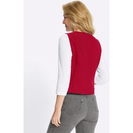 Classic Basics Damen Kurzweste, rot, Gr. 52, unifarben, 100% Polyester, Westen