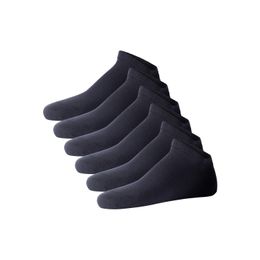 JOOP! JOOP Herren Sneakersocken "Socken Unisex premium essential organic cotton Sneaker 6p 6er Pack", Gr. 39, blau, Obermaterial: 62% Baumwolle CO(Bio).
