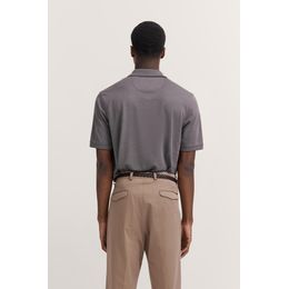 Bugatti Herren Poloshirt, grau, Gr. S, unifarben, 50% Baumwolle, 50% Polyester, Shirts, mit Brusttasche