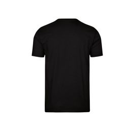 TRIGEMA Herren T-Shirt "TRIGEMA T-Shirt aus 100% Baumwolle", schwarz, Basic, Gr. M, Single Jersey, 100% Baumwolle, Shirts