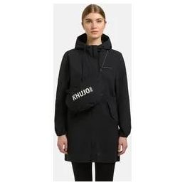 Kurzmantel Khujo "Ameti", Damen, Gr. S (36), schwarz, Material: 100% Nylon, gerade Po-bedeckend, hoch geschlossener Ausschnitt, &Auml;rmel ohne &Auml;rmelschlitz elastischer Bund mit Windstopper, M&auml;ntel Kurzmantel, Ultraleichter kurzer &Uuml;bergangsmantel