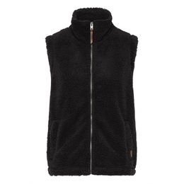 oxmo Damen Fleeceweste "Fleeceweste OXBerina", schwarz, Gr. L, Obermaterial: 100% Polyester PES., Westen