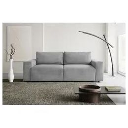 Schlafsofa WERK2 "Lima, inkl. Bettkasten, bequem, Mega Sofa: Breite 245 cm", grau, B:245cm H:74cm T:102cm, 90% Polyester, 10% Nylon, Sofas, Schlafsofa, Big Sofa mit Bettfunktion und Stauraum f&uuml;r Krims & Krams