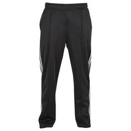 Jogginghose Urban Classics "Urban Classics Retro Tricot Track Pants", Herren, Gr. XL, US-Gr&ouml;&szlig;en, schwarz, 100% Polyester, gestreift, relaxed fit, Hosen Jogginghose
