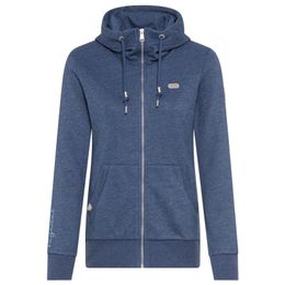 Ragwear Damen Kapuzensweatjacke "NESKIA ZIP A O"night blau, Gr. XS, gemustert, Sweatware, Obermaterial: 70% Baumwolle, 30% Polyester, Sweatjacken,