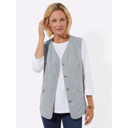 Classic Basics Damen Funktionsweste, grau, Gr. 46, unifarben, 100% Polyester, Westen