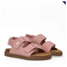 Sandale Tommy Hilfiger, M&auml;dchen, Gr. 32, rosa, Leder, Schuhe Sandale, Barfu&szlig;schuh, Sommerschuh mit praktischen Klettverschl&uuml;ssen