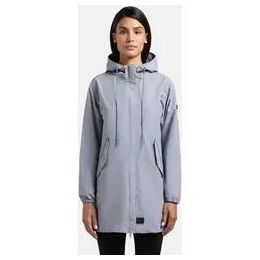 Kurzmantel Khujo "Ameti", Damen, Gr. M (38), blau, Material: 100% Nylon, gerade Po-bedeckend, hoch geschlossener Ausschnitt, &Auml;rmel ohne &Auml;rmelschlitz elastischer Bund mit Windstopper, M&auml;ntel Kurzmantel, Ultraleichter kurzer &Uuml;bergangsmantel