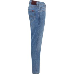 Mustang Herren Slim-fit-Jeans "Herren Style Oregon Slim", blau, Gr. 34, unifarben, Denim/Jeans, 99% Baumwolle, 1% Elasthan, Jeans