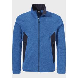 Sch&ouml;ffel Fleecejacke SCH&Ouml;FFEL "Hiking CIRC Fleece Jk Style Yew MNS", Herren, Gr. 56, blau (8405, blau), Oberstoff: 100% Polyester; Futter: 100% Polyester; Oberstoff Besatz: 100% Polyester, regular fit, Jacken Fleecejacke