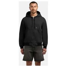 Outdoorjacke Khujo "Rhiis", Herren, Gr. XXL (56), schwarz, Obermaterial: 100% Baumwolle, gerade h&uuml;ftbedeckend, hoch geschlossener Ausschnitt, Rippstrickb&uuml;ndchen, Jacken Outdoorjacke, Herren &Uuml;bergangsjacke im Denim-Look