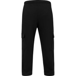 Cargohose Urban Classics "Urban Classics Herren Cargo Sweatpants", Damen, Gr. M, US-Gr&ouml;&szlig;en, schwarz, 65% Baumwolle, 35% Polyester, unifarben, relaxed fit, Hosen Cargohose