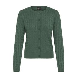 oxmo Damen Strickjacke "Strickjacke OXSasja", gr&uuml;n, Gr. M, Obermaterial: 70% Viskose CV. 30% Nylon NY., Strickjacken
