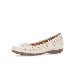 Gabor Damen Ballerina "Sportliche Ballerina", Gr. 39creme, Schuhe