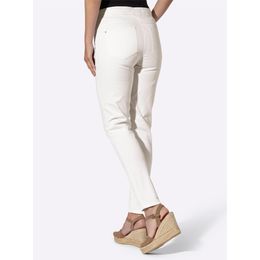 Heine Damen 5-Pocket-Jeans, wei&szlig;, Gr. 34, unifarben, 97% Baumwolle, 3% Elasthan, Jeans