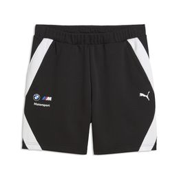 Sporthose Puma "BMW M MOTORSPORT Sportswear Shorts Herren", Herren, Gr. L, Normalgr&ouml;&szlig;en, schwarz, Obermaterial: 68% Baumwolle, 32% Polyester. Einsatz: 72% Baumwolle, 28% Polyester. Vorderer Einsatz: 28% Polyester, 72% Baumwolle. Seitentasche &ndash; Oben: 100% Baumwolle. Seitentasche &ndash; Unten: 68% Baumwolle, 32% Polyester, unifarben, regular fit, Hosen Sporthose