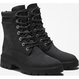 Timberland Damen Winterstiefel "CORTINA VALLEY MID LACE UP WATERPROOF BOOT", Gr. 38, schwarz, Leder, Schuhe, Winterschuhe, Winterboots, Schn&uuml;rboots,