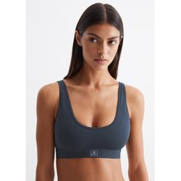 Marc O'Polo MARC O'POLO Damen Bralette "Essentials", Gr. L, blau, Jersey, Obermaterial: 95% Baumwolle, 5% Elasthan, BHs