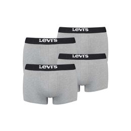 Levi's LEVI'S Herren Boxershorts "Boxershort 4er Pack", Gr. M, grau, Obermaterial: 95% Baumwolle CO. 5% Elasthan EL., Unterhosen