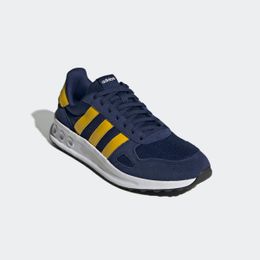 Herren Sneaker "RUN 84", adidas Sportswear, Gr. 45, blau, Leder, Synthetik, Textil, Schuhe, inspiriert vom Design des adidas LA Trainer